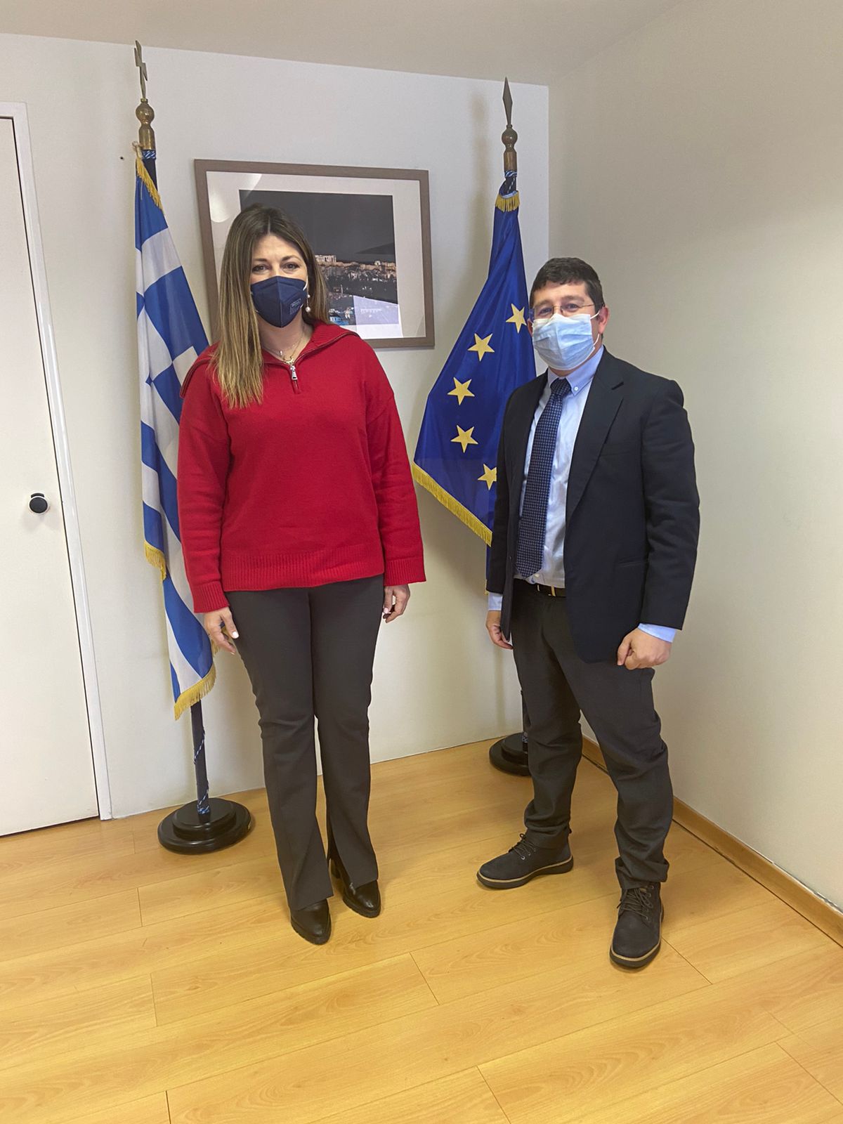 «Συνάντηση Πρόεδρου Ε.Ξ.Ρ. με την Υφυπουργό Τουρισμού κα Σοφία Ζαχαράκη»